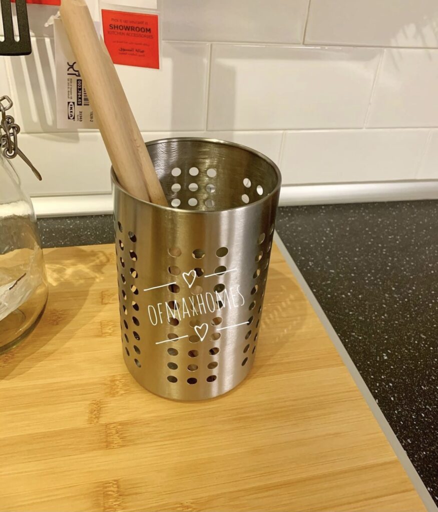 Stainless steel utensil stand – Ofmax Homes
